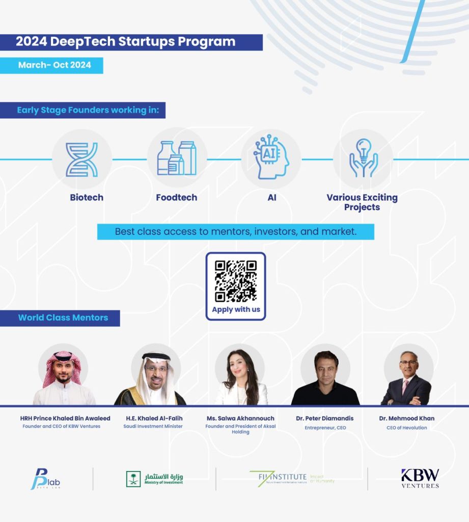 Saudi Arabia's Beta Labs launches 2024 DeepTech Startups Program ...